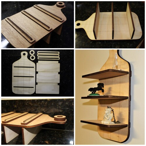 Display Shelf Display Shelf Svg Vector for Glowforge User | Etsy