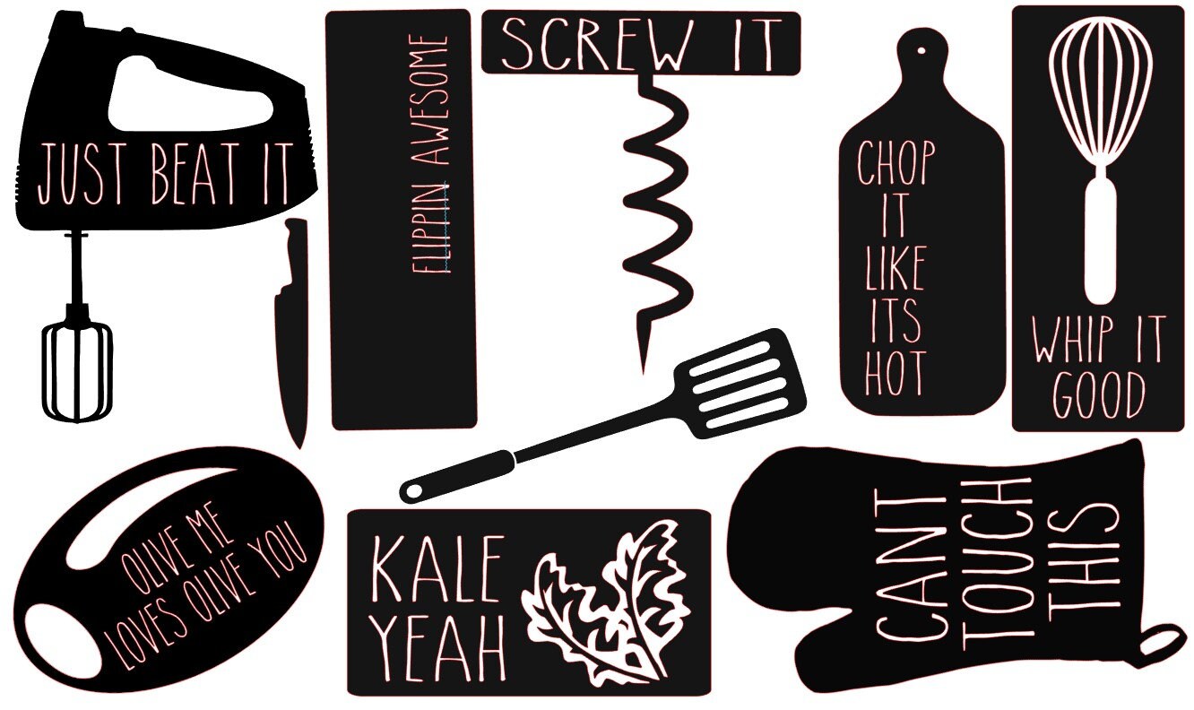 Funny Kitchen Sayings Svg Moms Birthday Laser Cut File Pun | Etsy