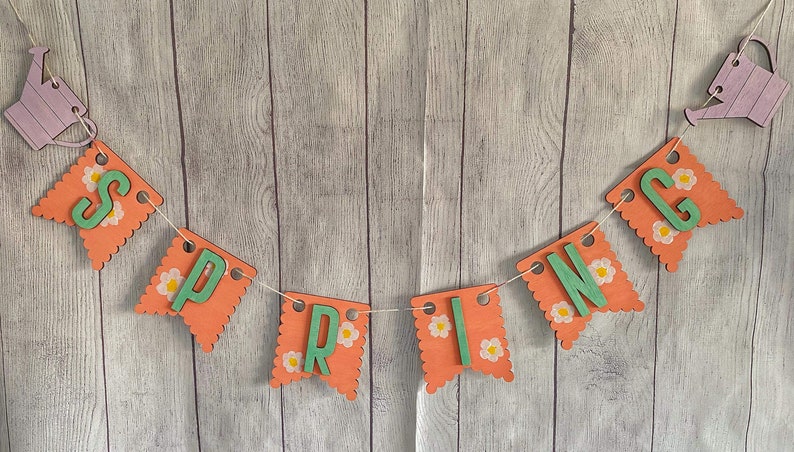 Spring Banner Svg Spring Decor SVG Spring Laser Cut File - Etsy