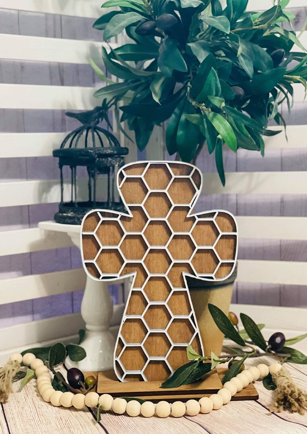 Chicken Wire Cross Stand up Cross SVG | Cross SVG | Cross Laser Cut ...