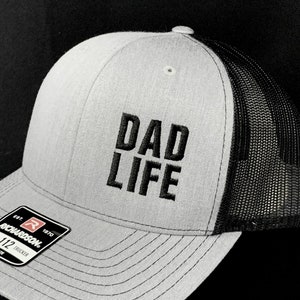 DAD LIFE Embroidered Trucker Hat | Two-tone Dad Cap - Etsy
