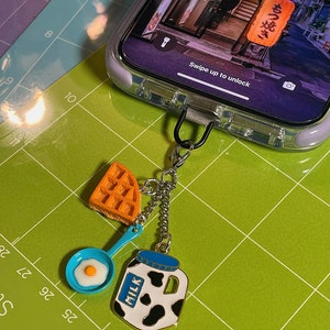 Random Assorted Kawaii Breakfast Food Keychain / Phone Charm - Etsy