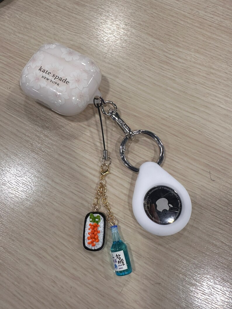 Maki Sushi Roll and Korean Soju Beer Phone Charm / AirPod Accessory - Etsy