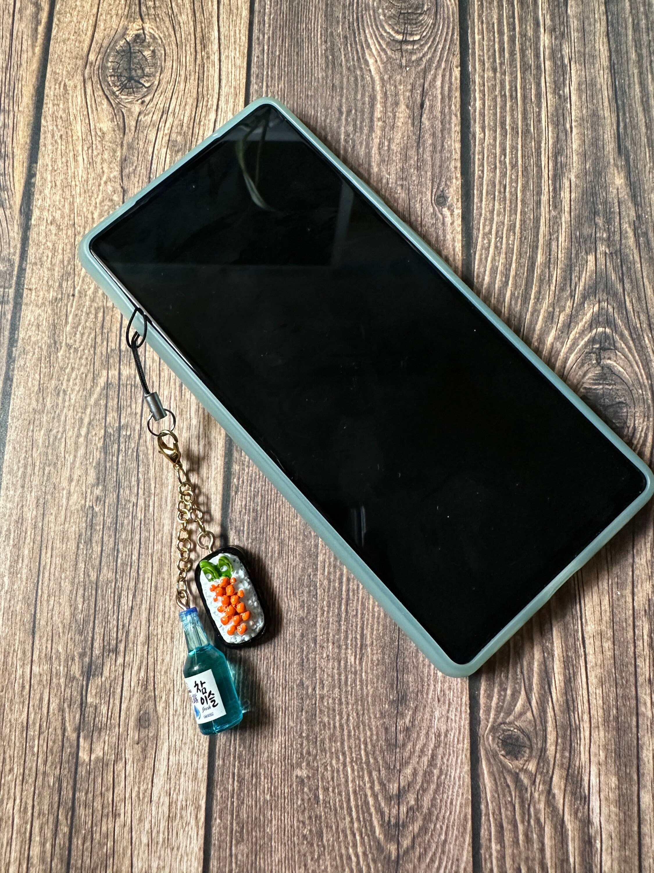 Maki Sushi Roll and Korean Soju Beer Phone Charm / AirPod Accessory - Etsy