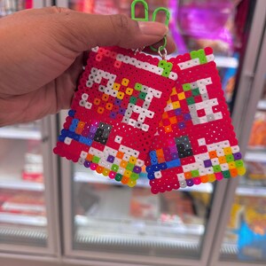Retro Pixel-art Style Cereal Box Perler Bead Keychain - Etsy