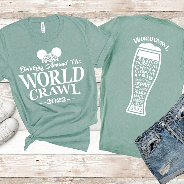 Epcot Drinking Crew Shirt - Etsy