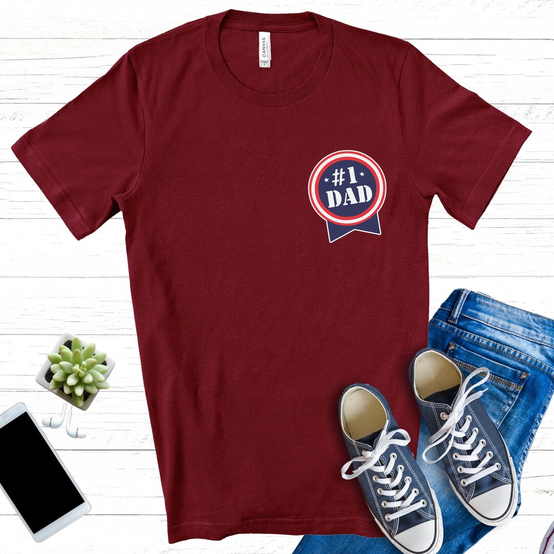 Number One Award Dad Hoodie , #1 Dad Badge T-shirt , Father's Day Gift ...