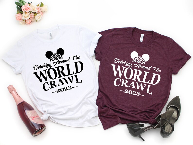 Drinking World Crawl 2023 Shirt Drinking Around the World - Etsy