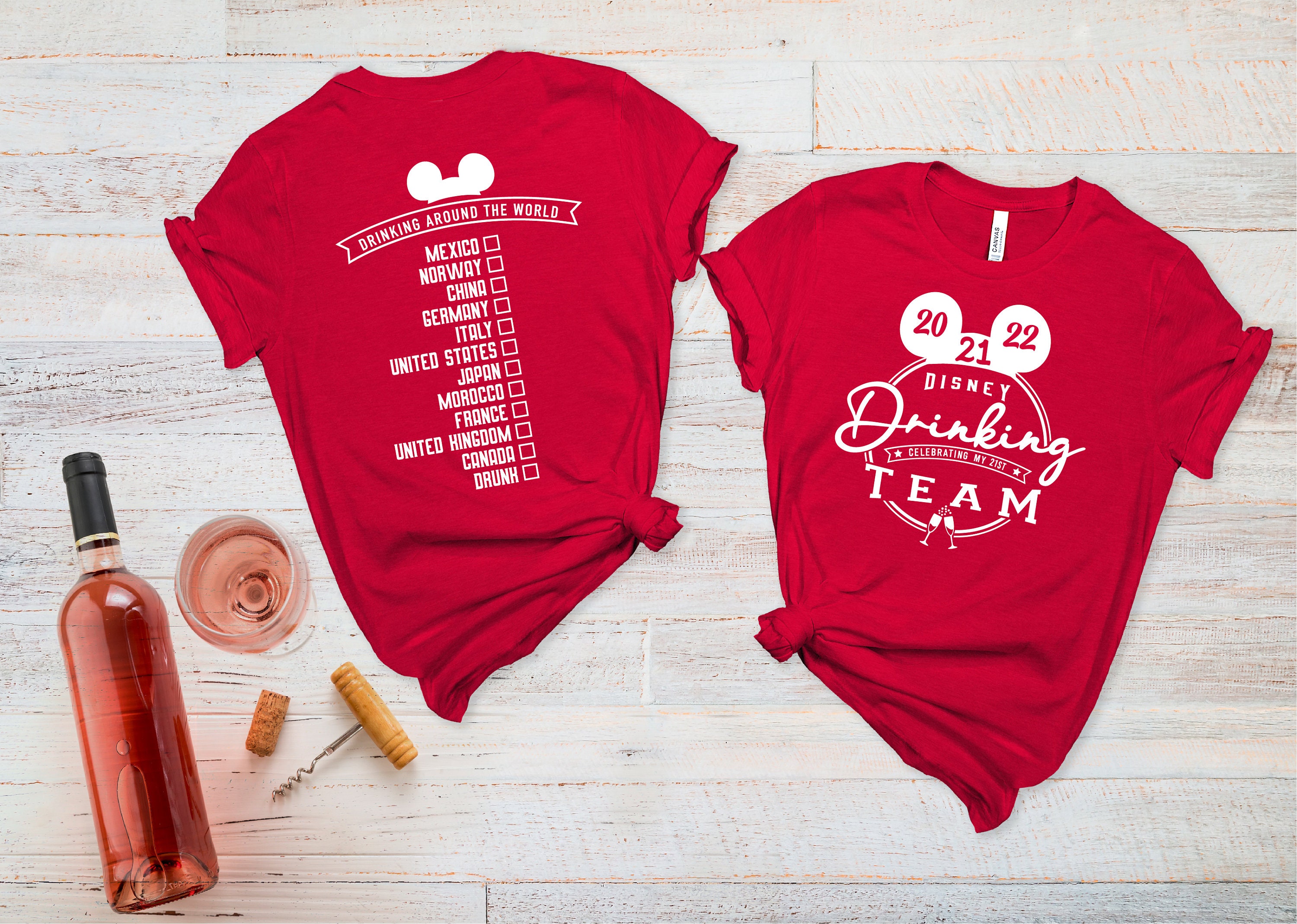 Celebrating My 21st Drinking Team Shirt Drinking Around the - Etsy
