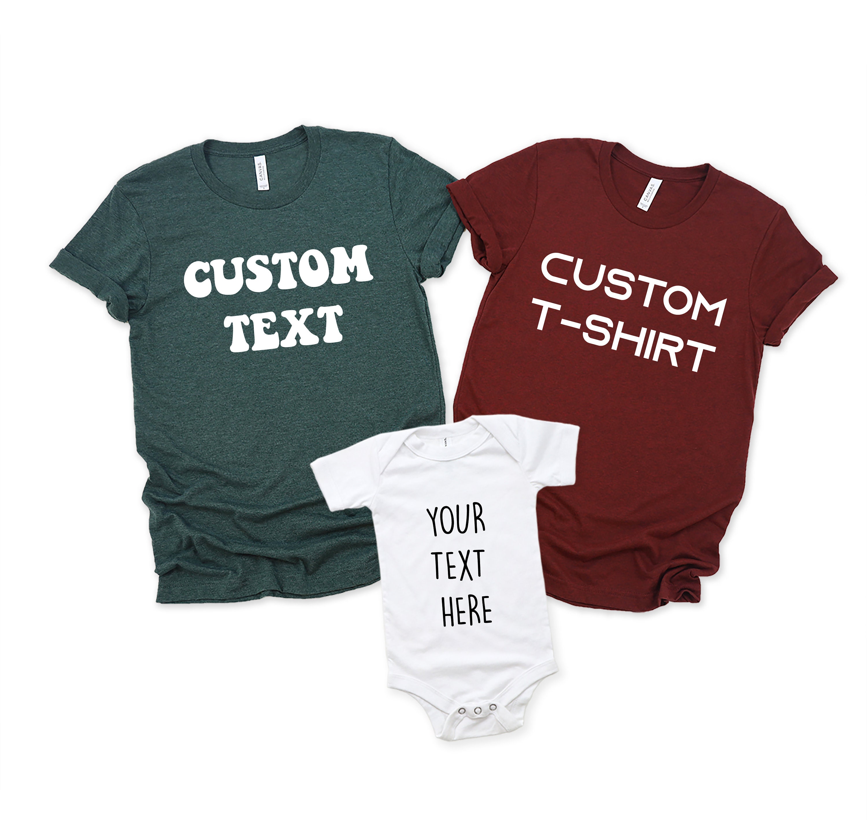 Custom Shirt Custom Shirts Custom T-shirt Personalized | Etsy