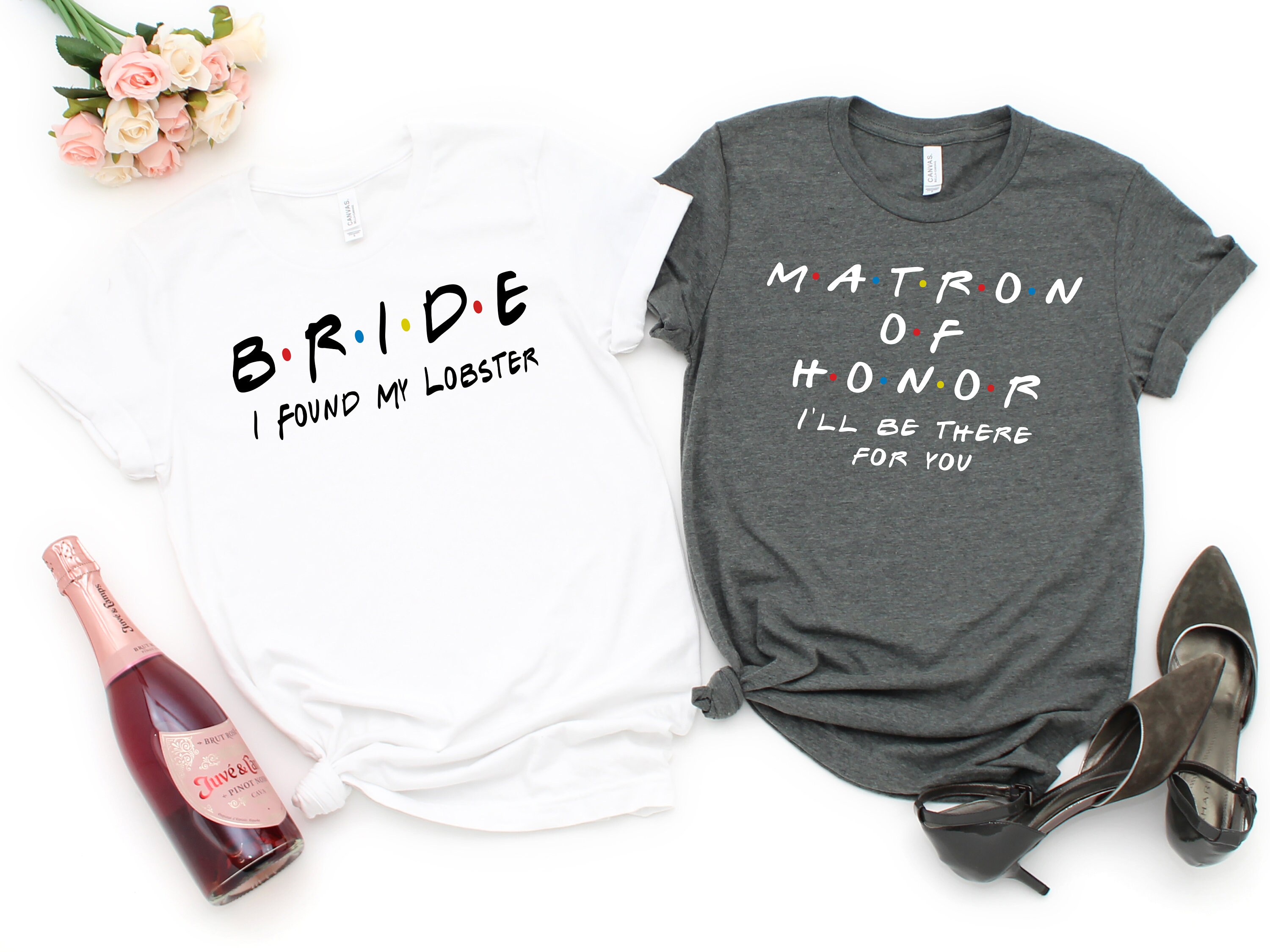 Friends Theme Bachelorette Party T-shirts, Bridesmaid Squad Shirts, and ...