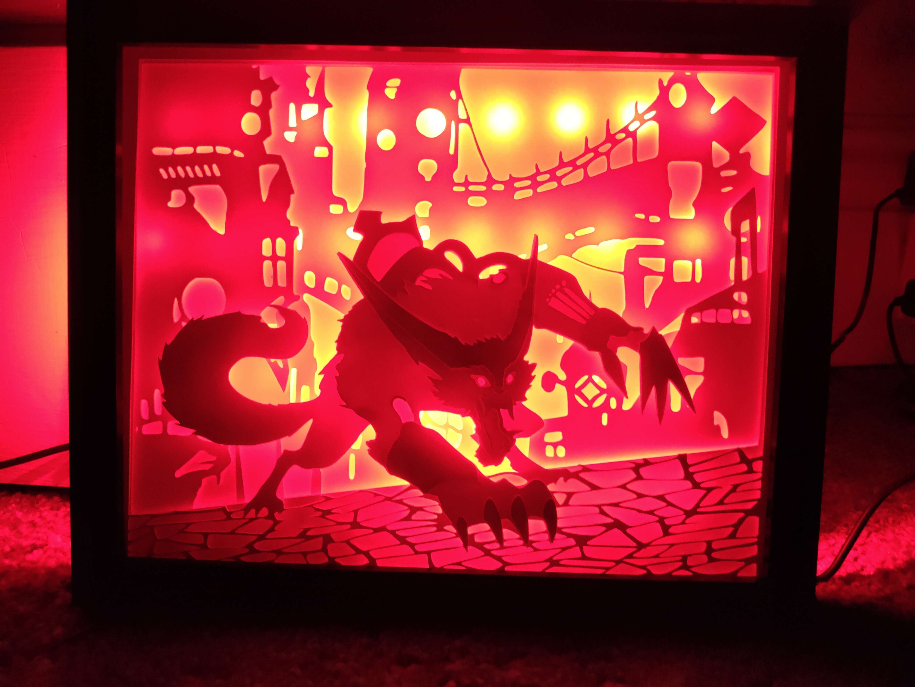 League of Legends Leds Shadow Box Warwick - Etsy