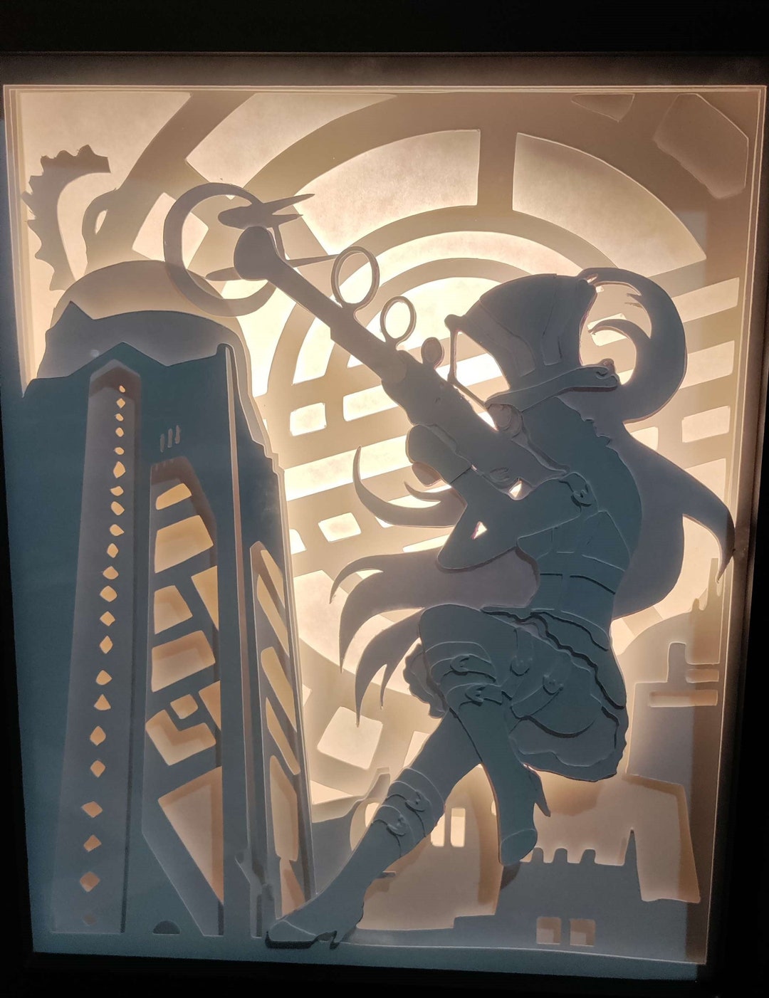 League of Legends Shadow Box Caitlyn - Etsy