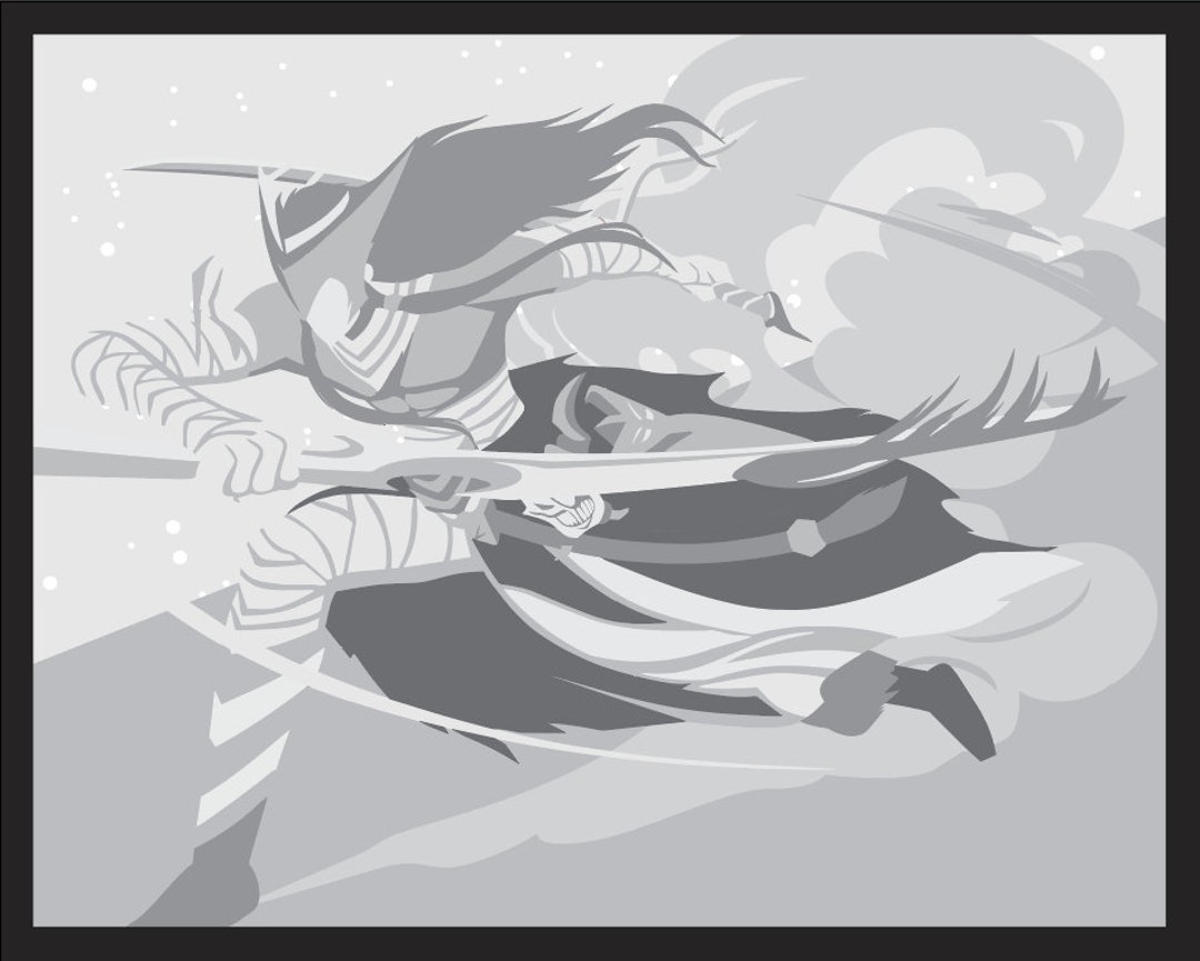 League of Legends - Leds Shadow Box Yone (pre-order) - Etsy