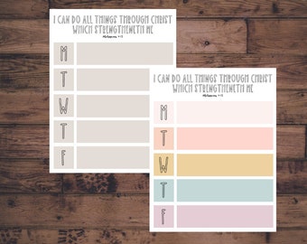 Habit Tracker LDS Youth Habit Tracker Go & Do Strive to Be - Etsy