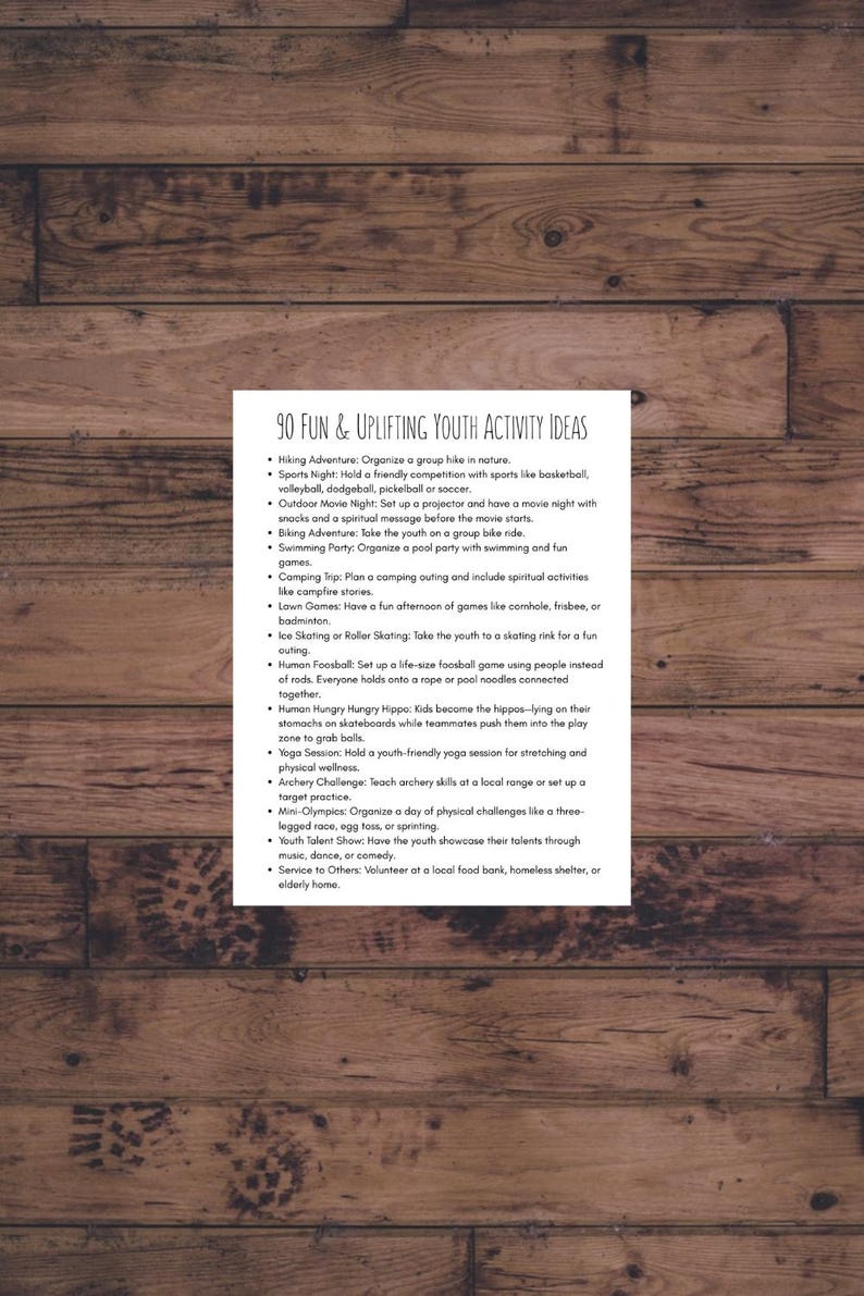 90 LDS Youth Activity Ideas | Fun & Faith-based Mutual, YW/YM, and Ward ...