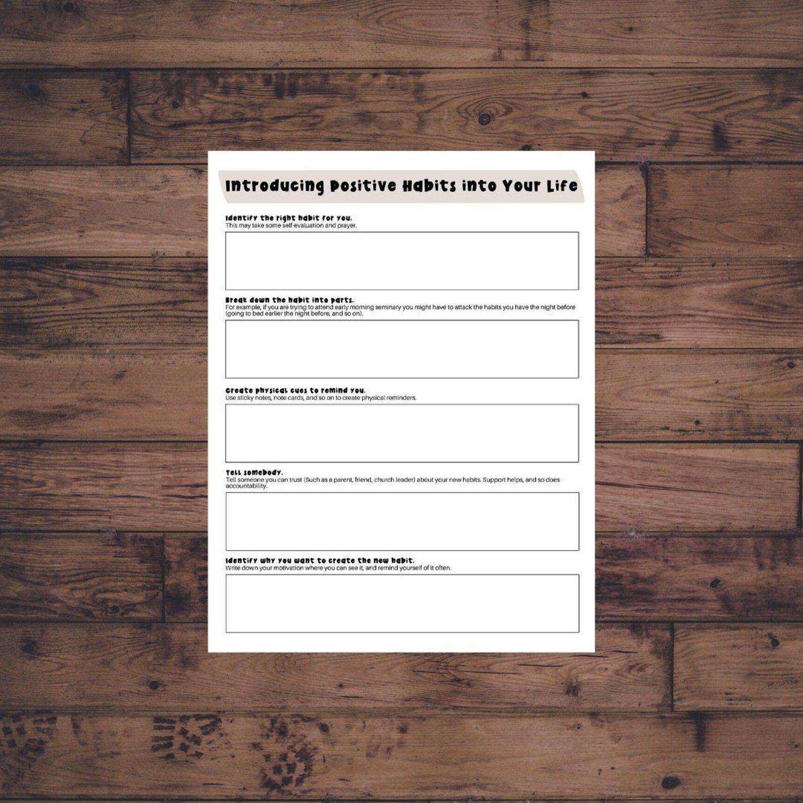 Introducing Positive Habits Into Your Life, Habit Guide, Young Women ...