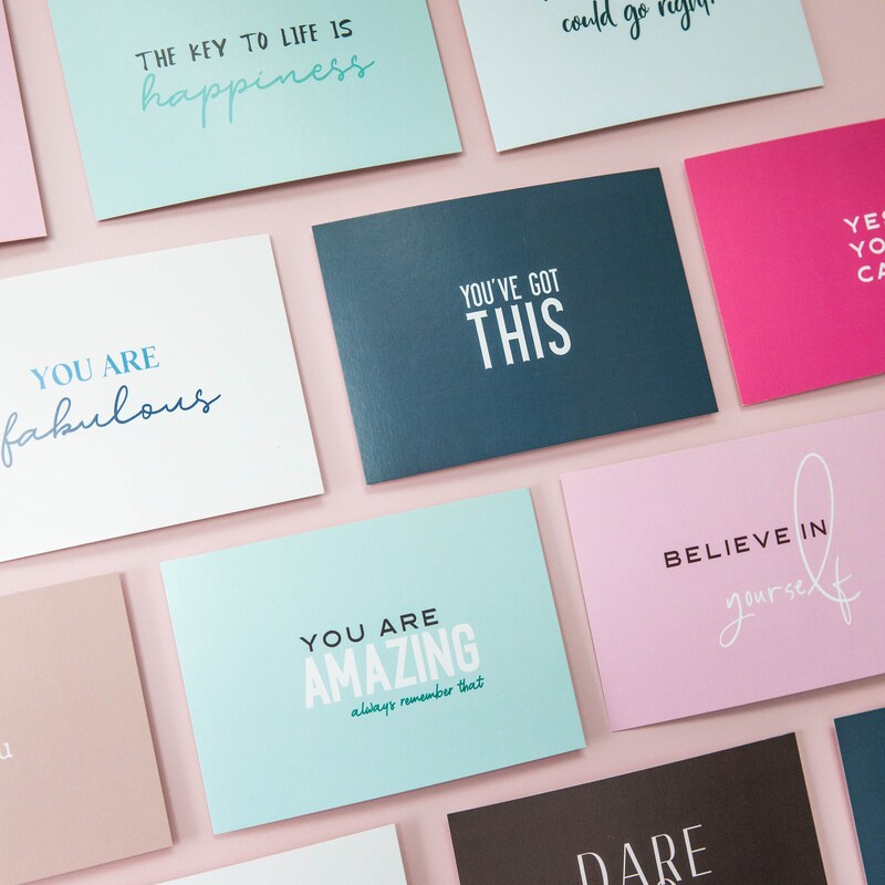 Motivational Postcards - Etsy UK
