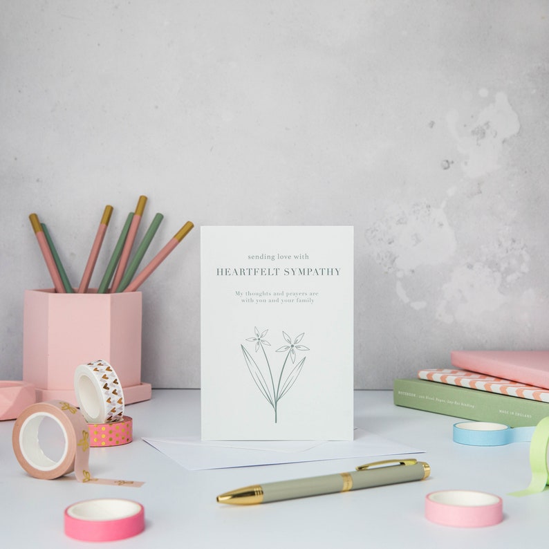 Compassion Sympathy Cards Pack of 30 Sympathy Cards & Envelopes. Made ...