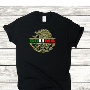 Colima Escudo Nacional Mexicano Shirt/playera Personalizada/your Text ...