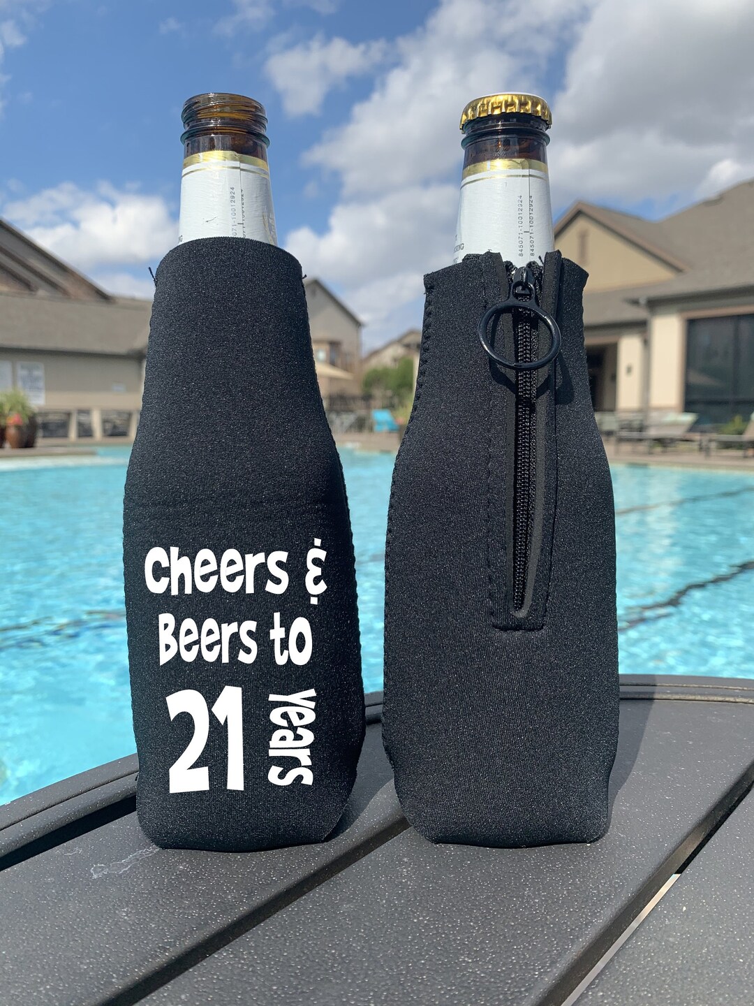 Custom Neoprene Bottle Cooler with Zipper/Custom Beer Cooler ...