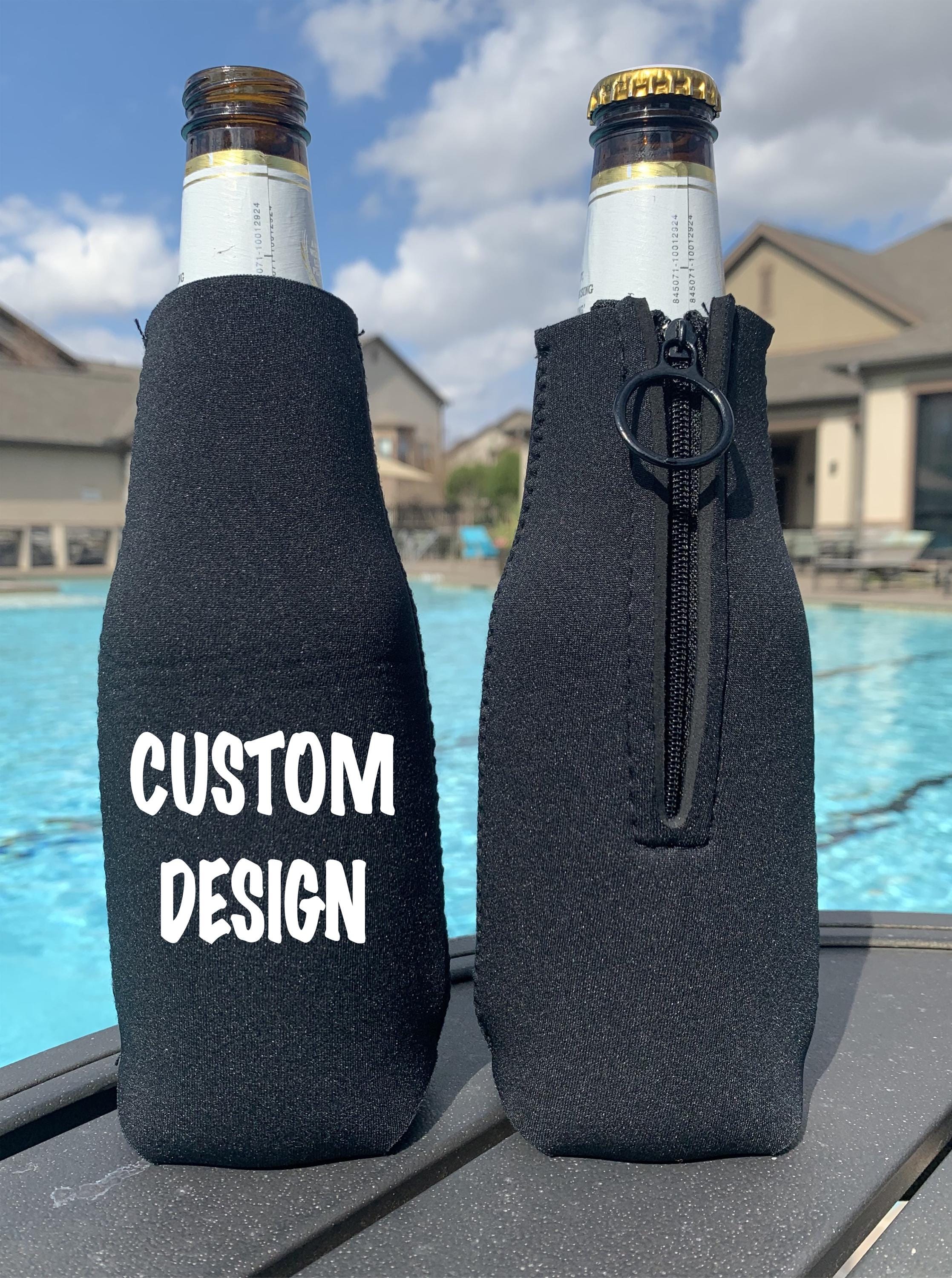 Bottle Koozie Logo Custom Bottle Koozie Etsy