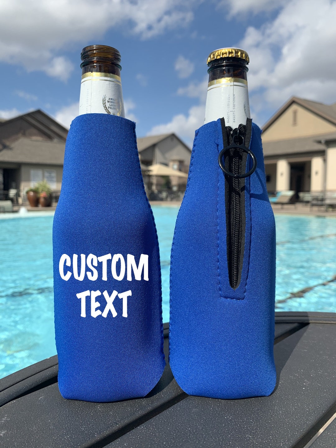 Custom Neoprene Bottle Cooler With Zipper/custom Beer Cooler ...