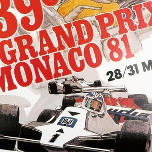 Monaco 44th Grand Prix 1986 With Artwork BY GROGNET - Etsy