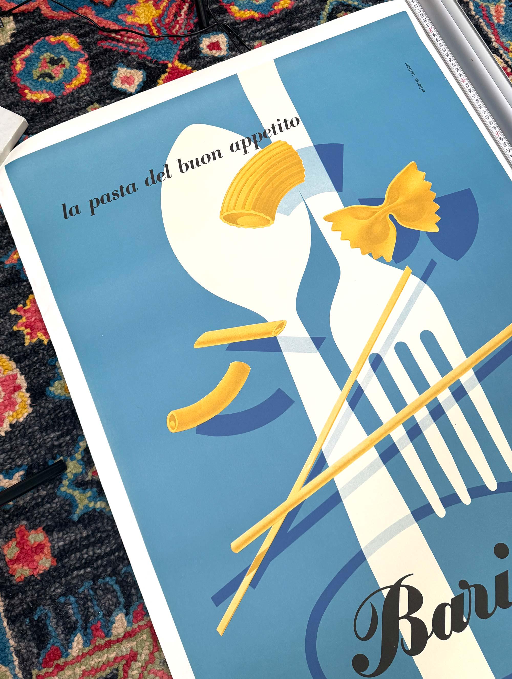 Barilla Pasta Poster by Erberto Carboni Authentic Original Printing ...