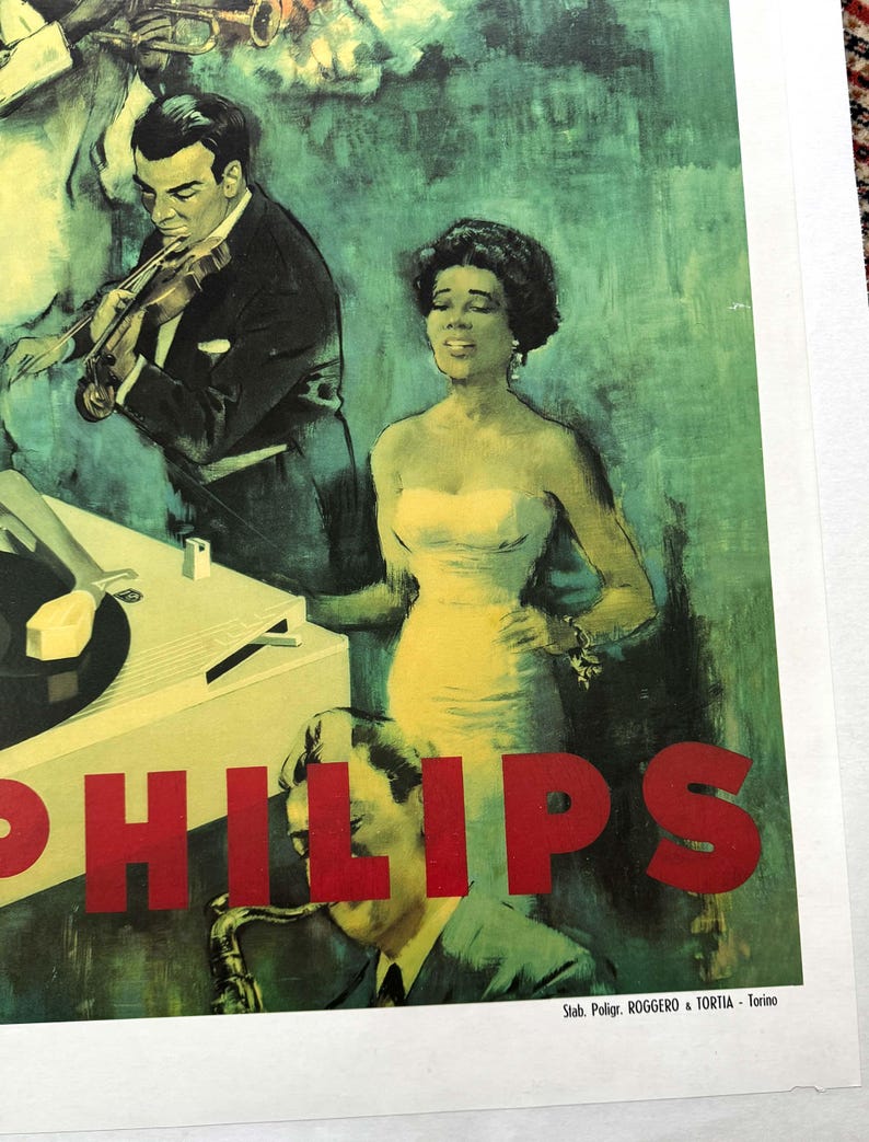 Philips Records Music Original Poster 1950 Musicians Singers Dancers - Etsy