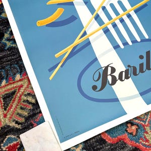 Barilla Pasta Poster by Erberto Carboni Authentic Original Printing ...