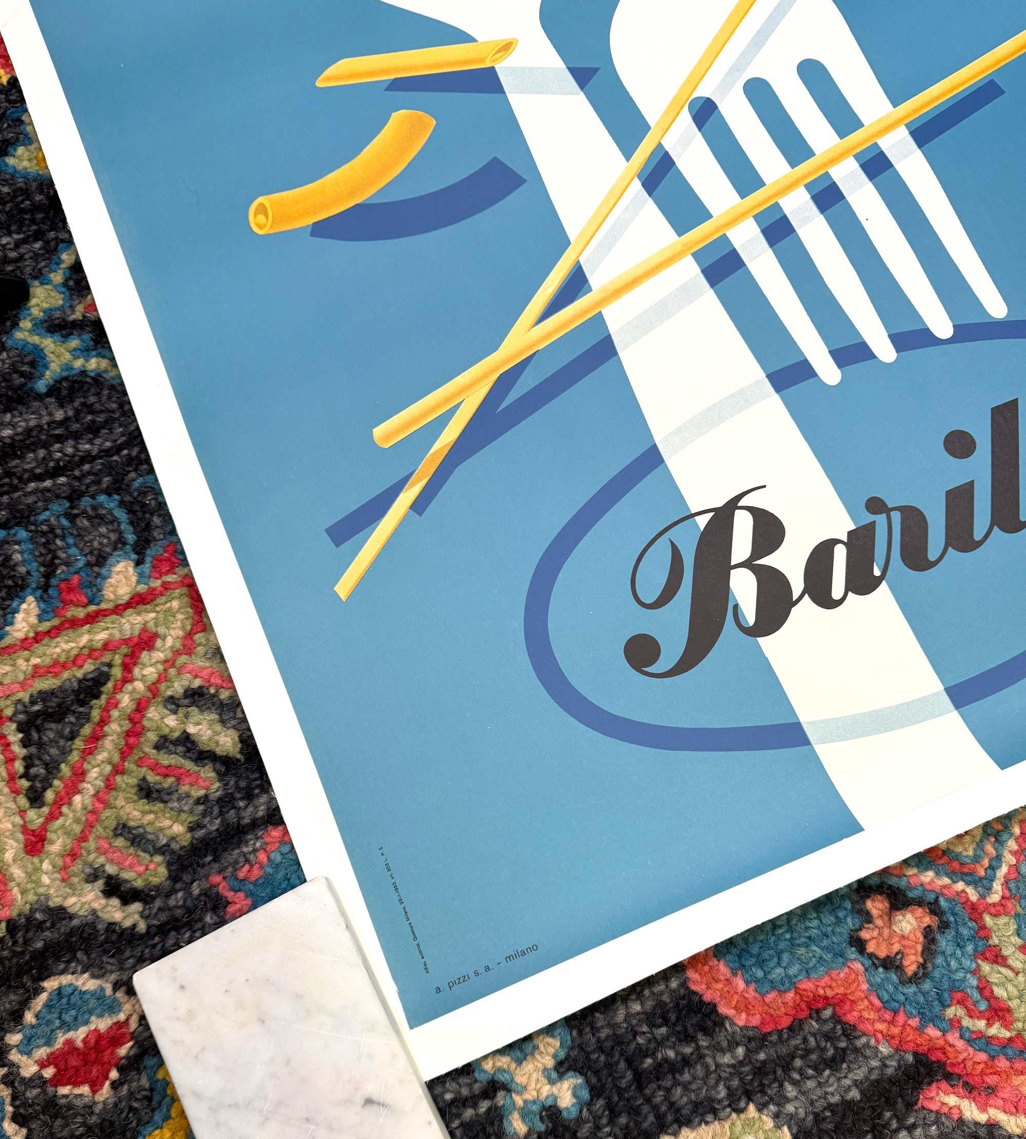 Barilla Pasta Poster by Erberto Carboni Authentic Original Printing ...