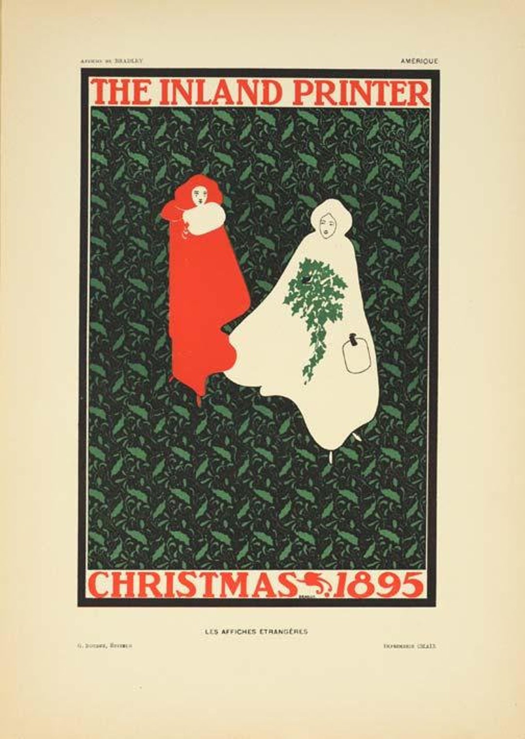 Original Vintage Poster Nland Printer by Bradley Affiches - Etsy