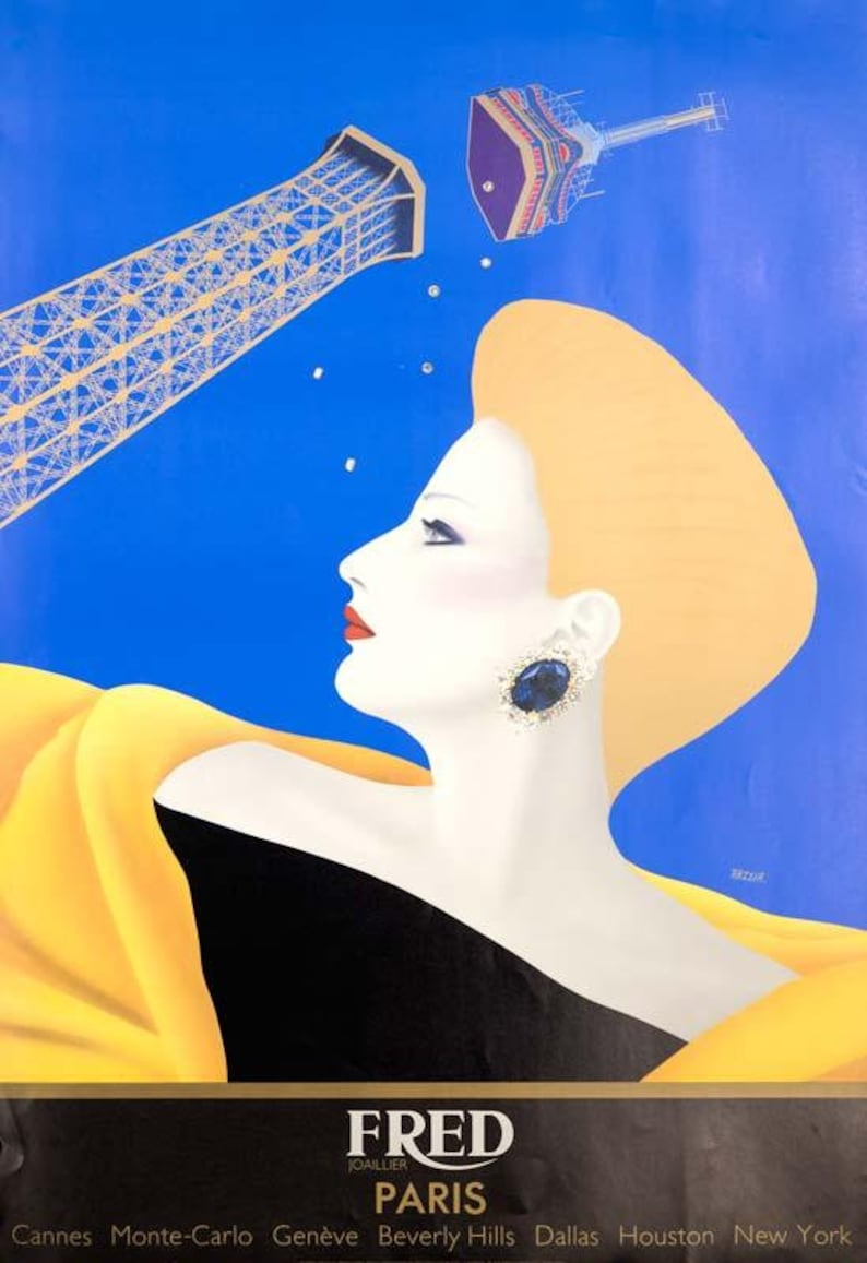 FRED JOALLIERS Poster by Razzia: Original Serigraph Lithograph - Etsy