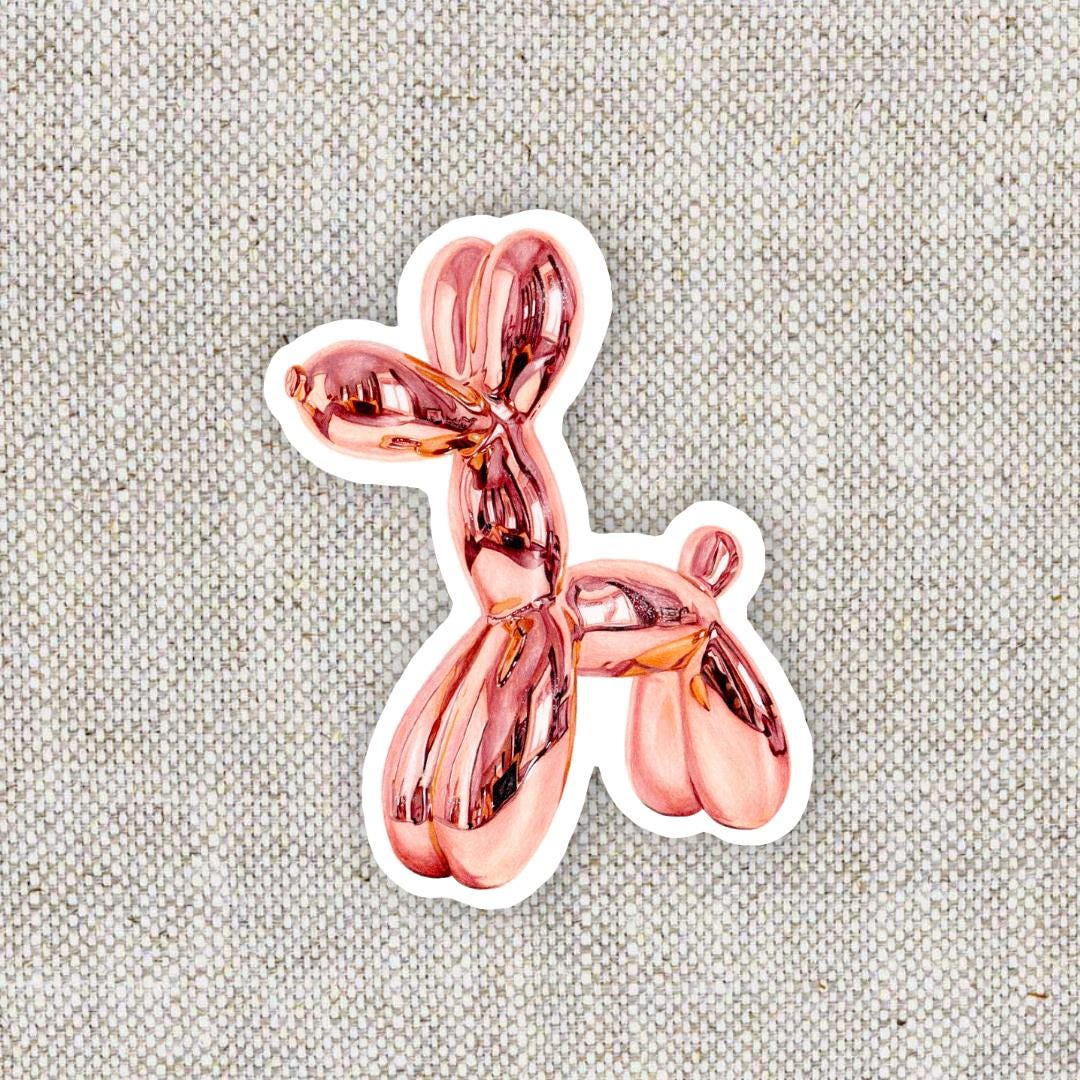 Balloon Dog Sticker - Etsy