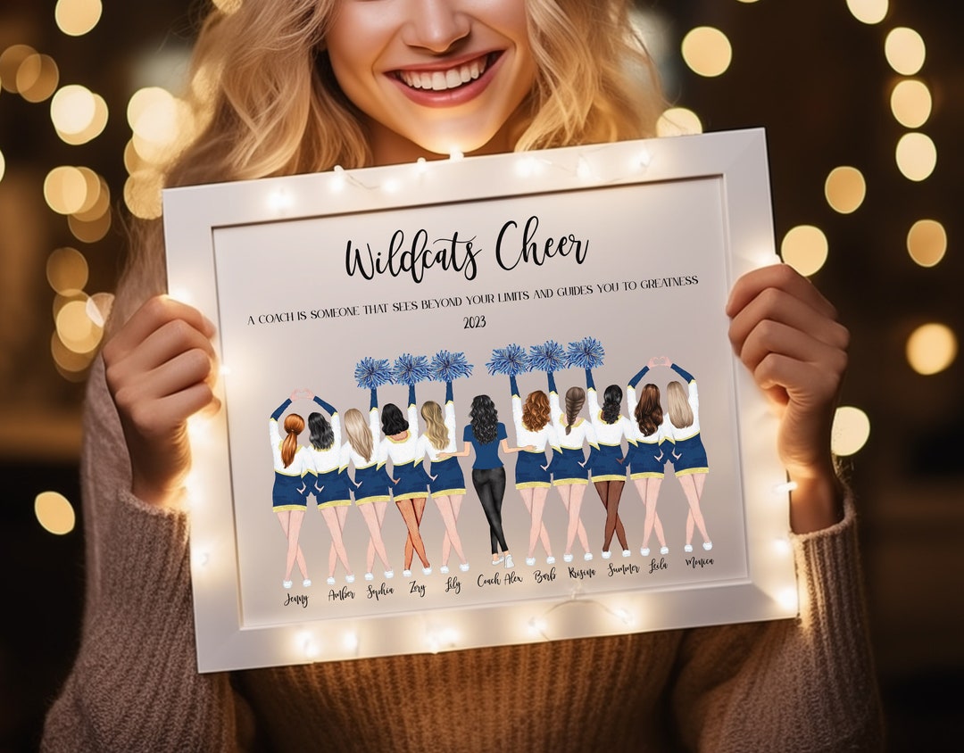 Cheerleaders Coach Gift - Cheer Team Coach Gift - Personalized Gift for ...
