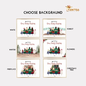 Custom Family Portrait - Christmas Gift for Parents - Personalized ...