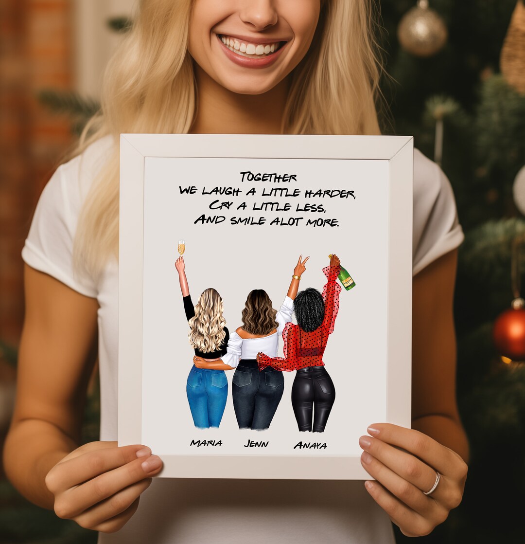 Custom Friends Print - Best Friends Gifts - Personalized Friends Print ...