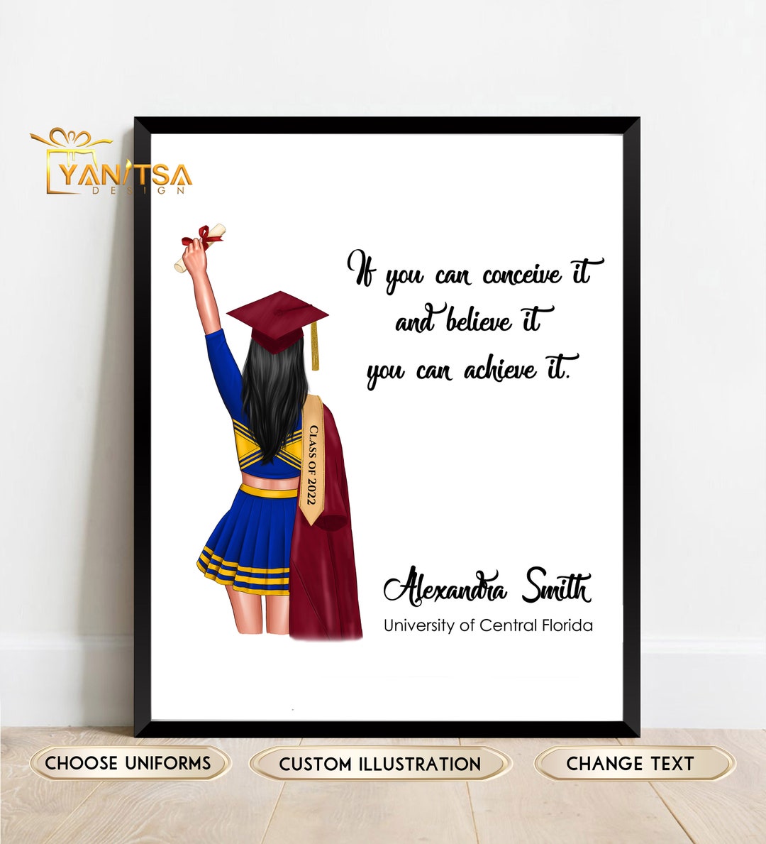 Colllege Cheerleader Graduation Gift Cheerleaders Graduation Gifts ...