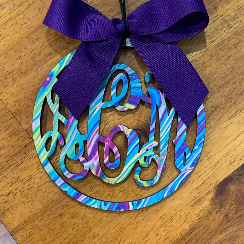 Swirl Monogram - Etsy