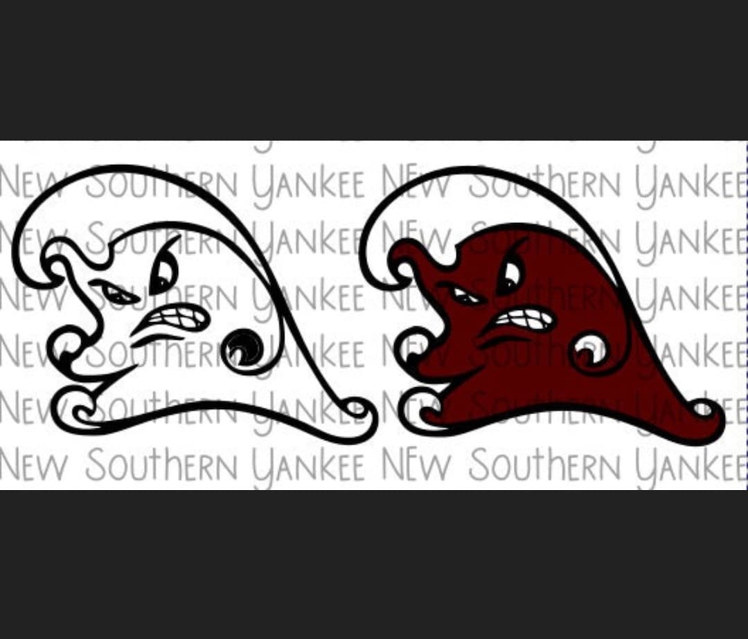 Maroon Tide, Tide Man, Wave, Roll Tide, Picayune; PNG & SVG File for ...
