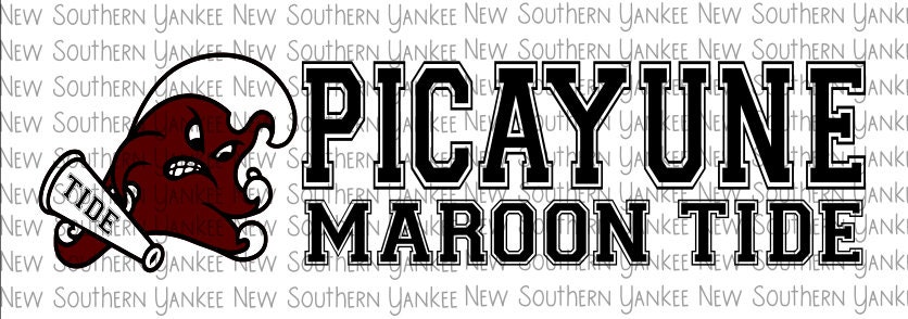 Picayune Maroon Tide; PNG File for Sublimation or Print - Etsy