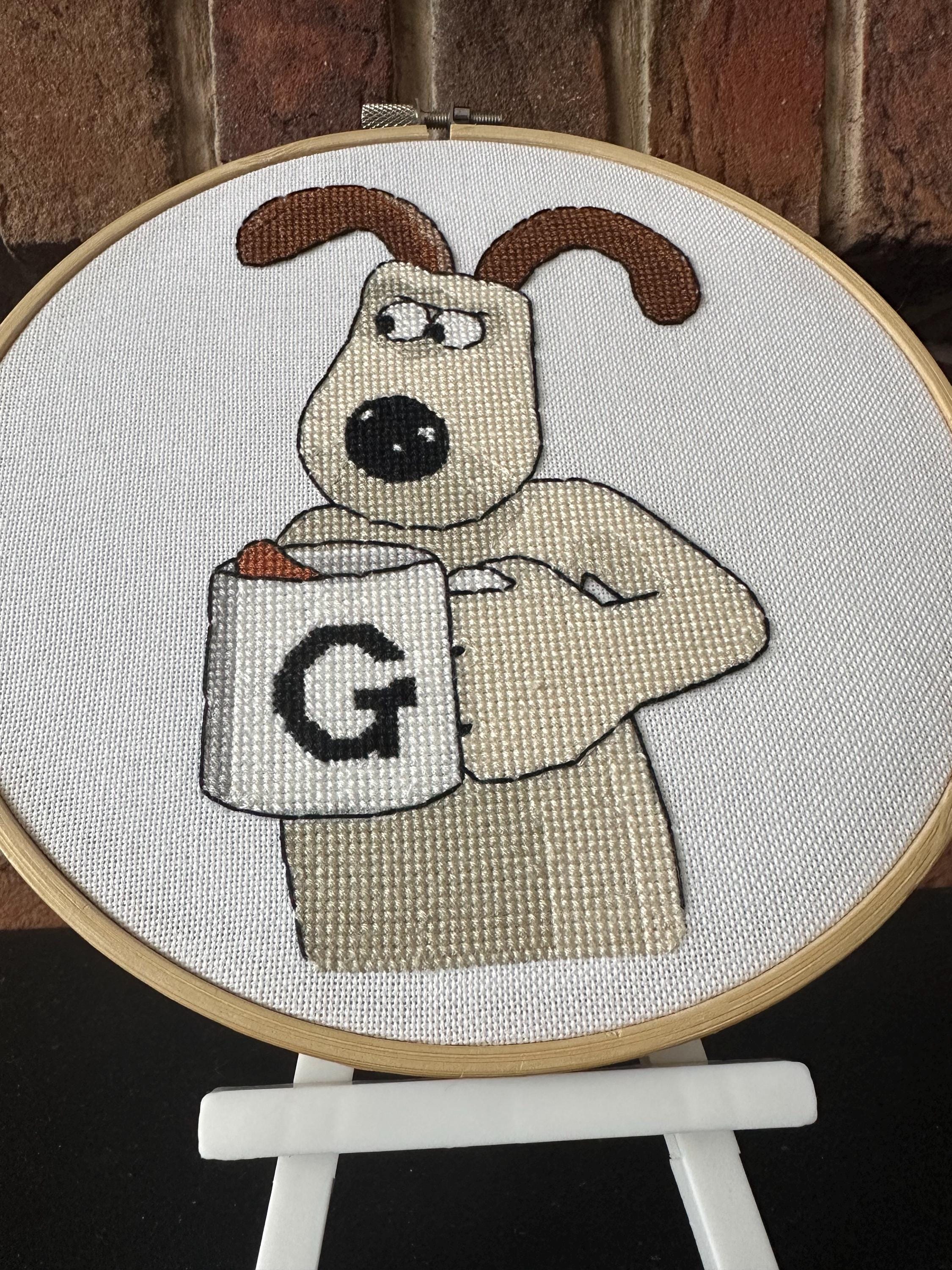 Wallace and Gromit - Gromit Cross Stitch - Etsy