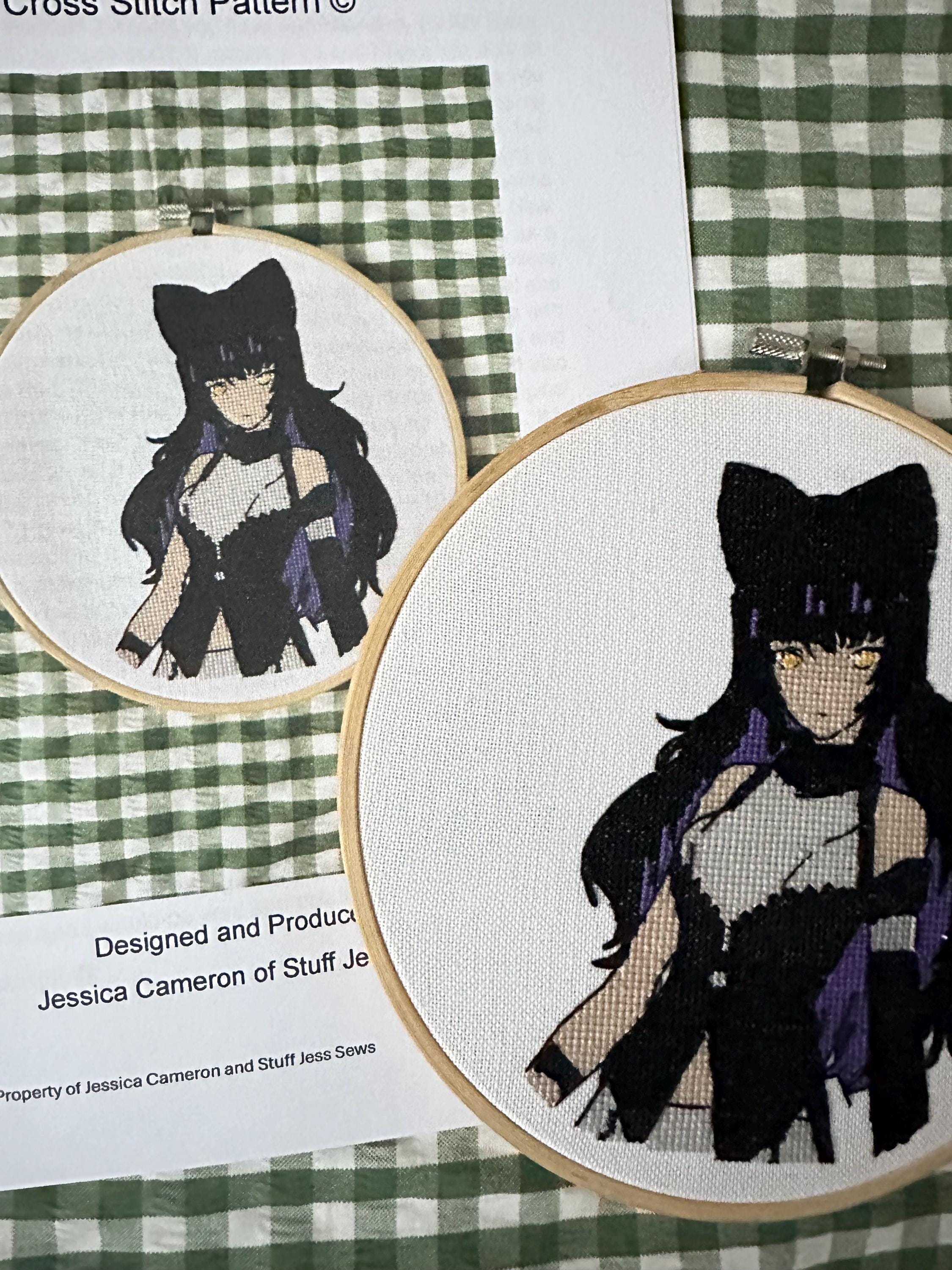 PATTERN// RWBY Blake Cross Stitch Pattern - Etsy