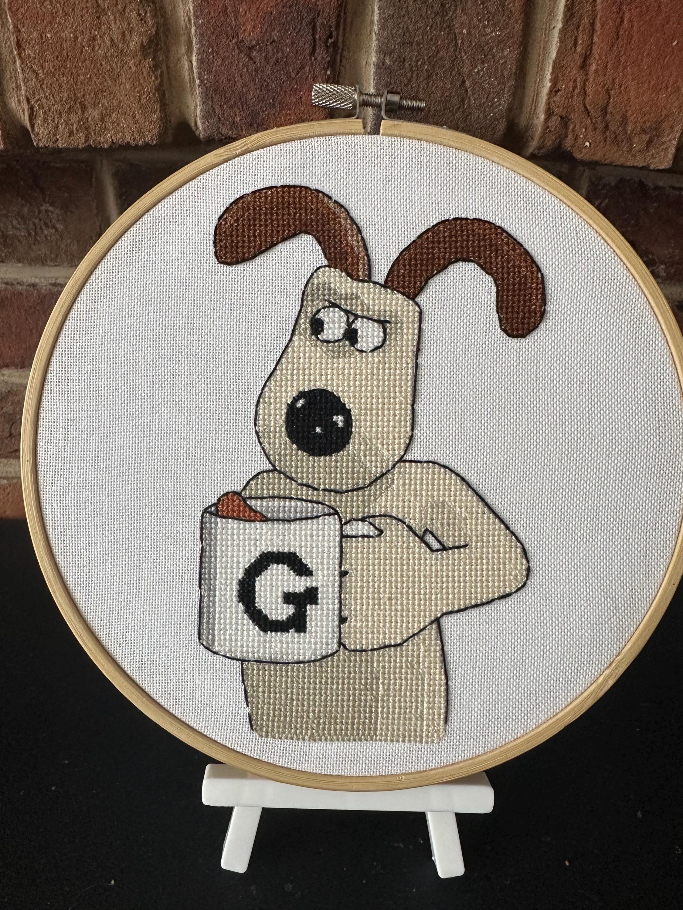 Wallace and Gromit - Gromit Cross Stitch - Etsy