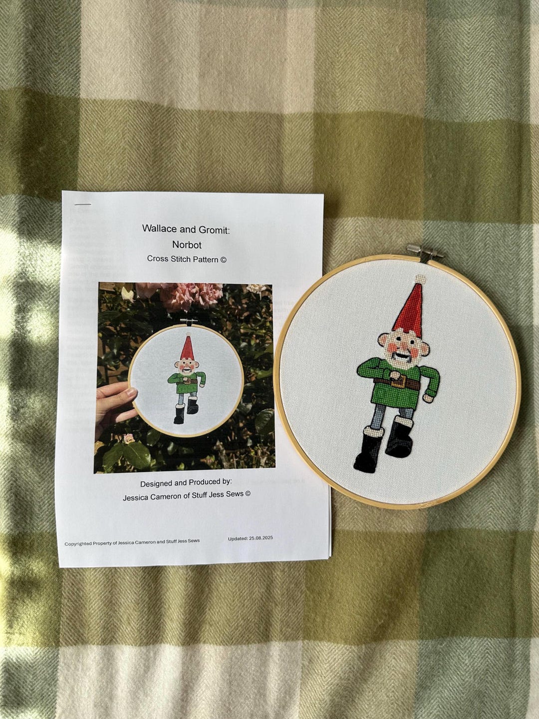 PATTERN// Norbot Wallace and Gromit Cross Stitch - Etsy
