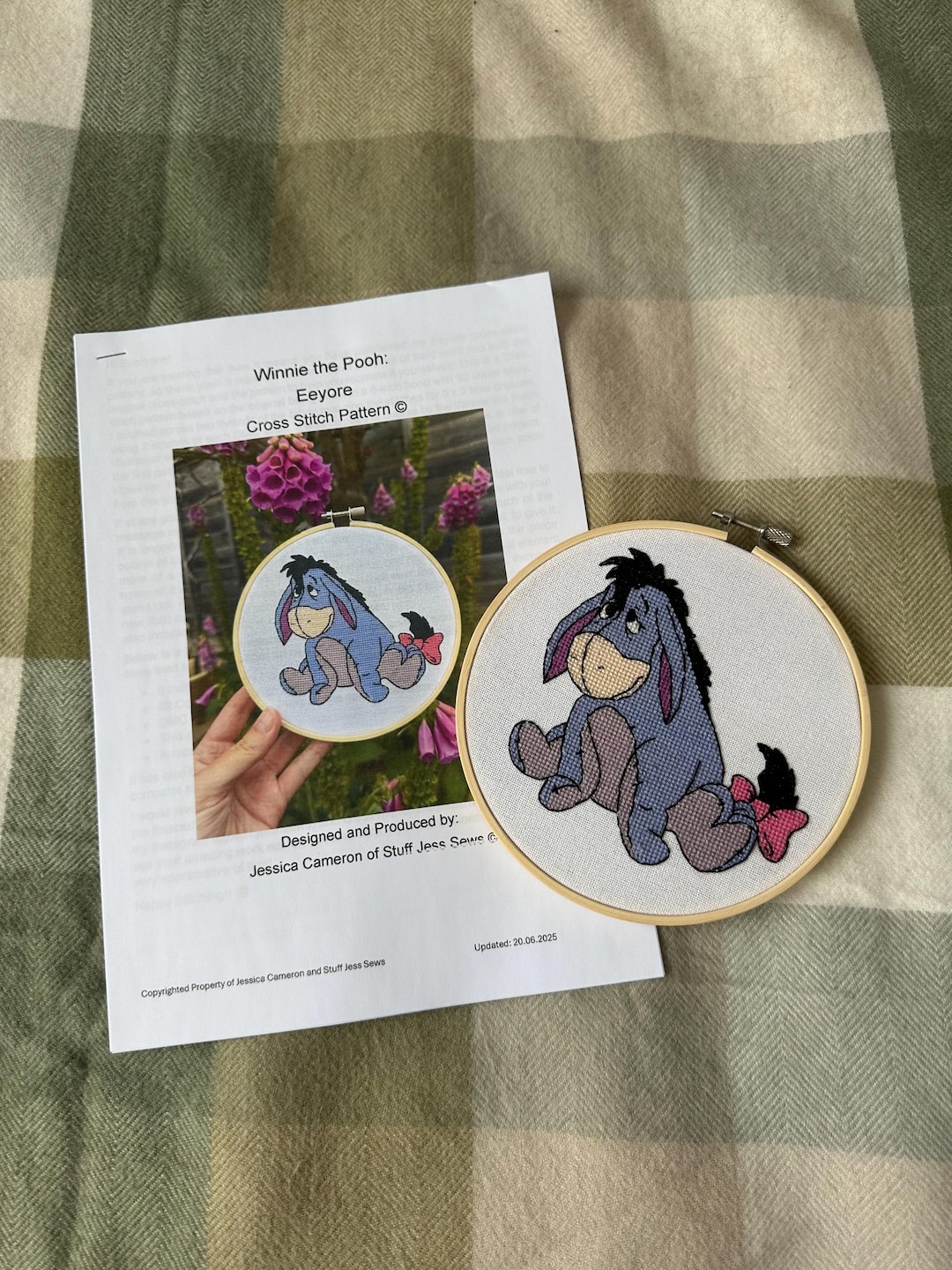 PATTERN// Eeyore Cross Stitch Wall Hanging - Etsy