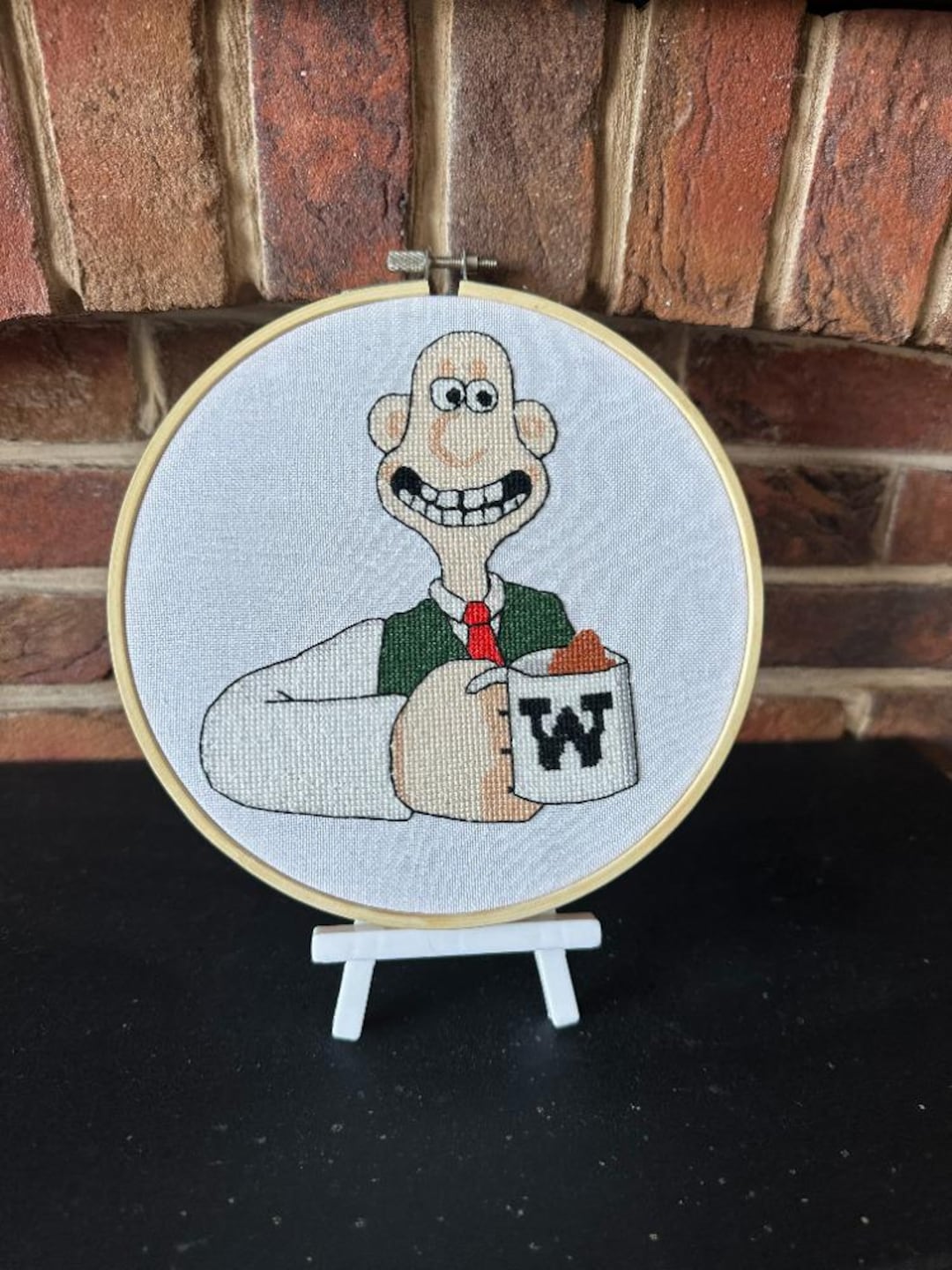 Wallace and Gromit WALLACE Cross Stitch Portrait - Etsy