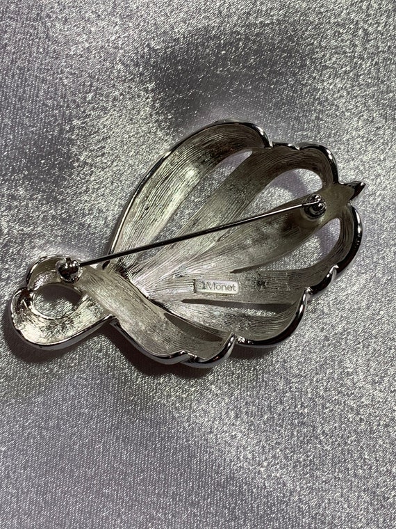 2 Beautiful MONET Silver Pins! - Gem