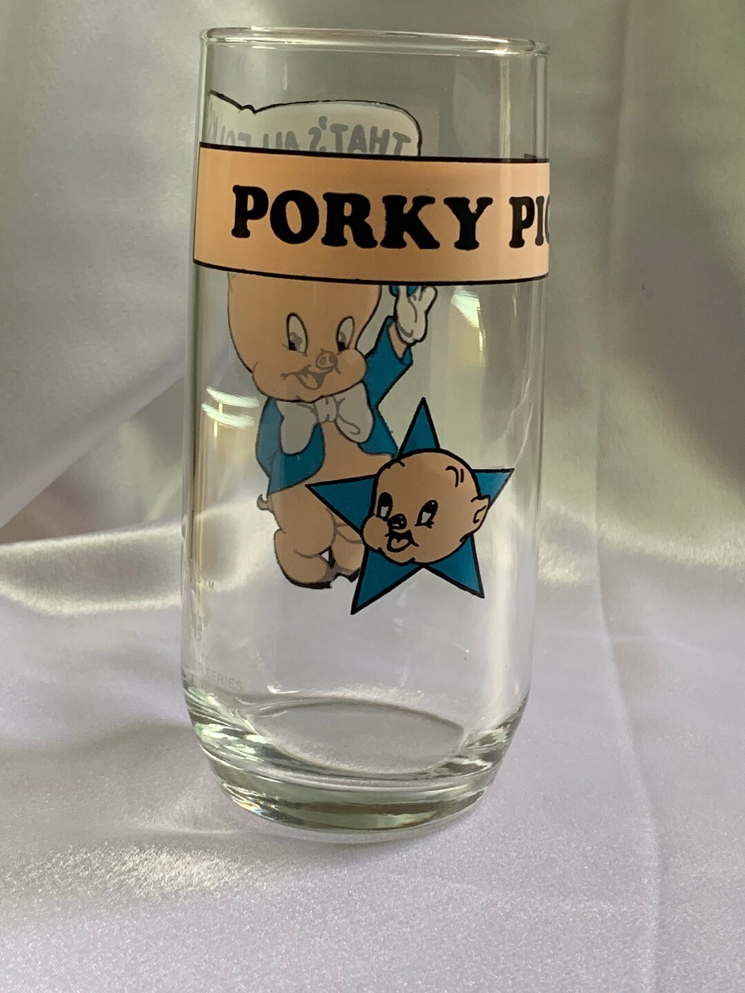 PORKY PIG Collector Series Glass!! - Etsy